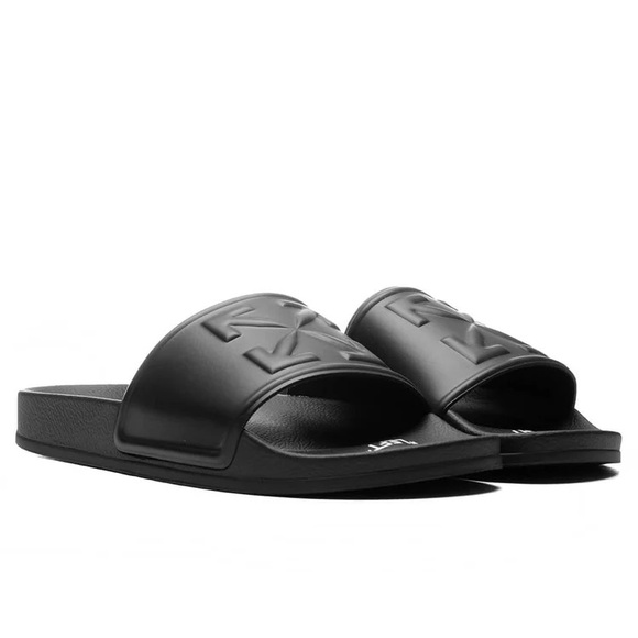 Off-White | Shoes | New Offwhite Co Virgil Abloh Arrow Logo Pool Slides ...